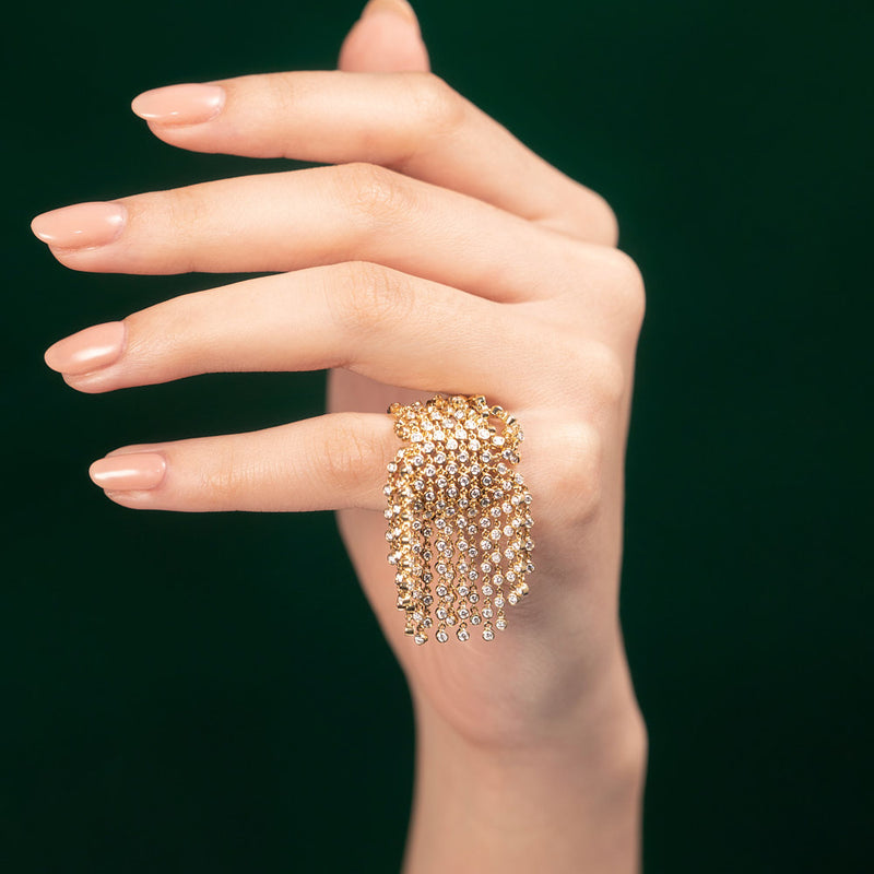 Fringe All Diamond Ring