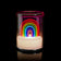 Rainbow Murano glass lamp