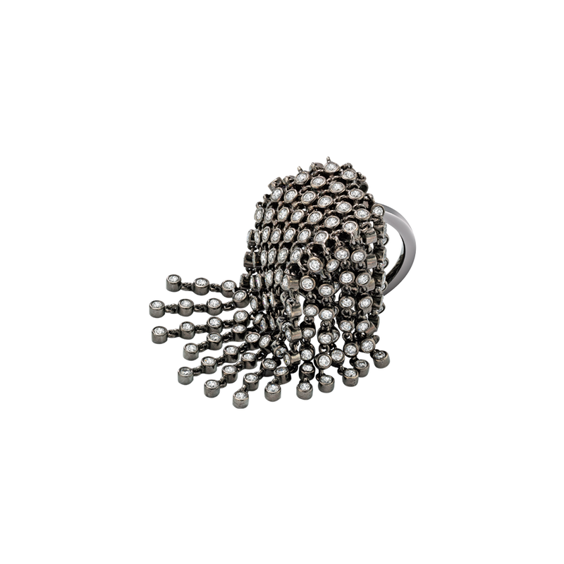 Fringe All Diamond Ring