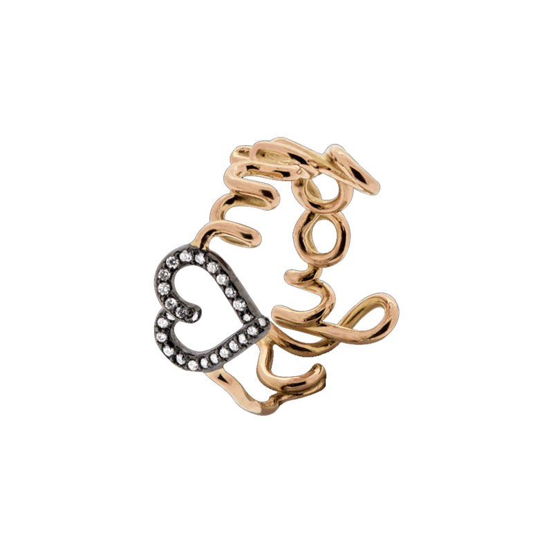 Bespoke Written Word Ring - 18k Gold - Gold - Solange Azagury-Partridge